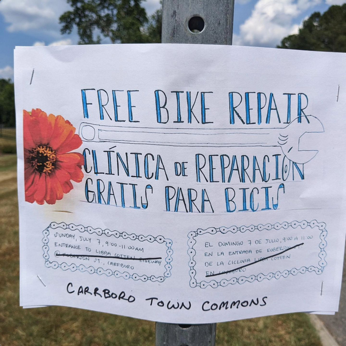 Triangle Free Bike Repair provides free pop-up bike repair and ...