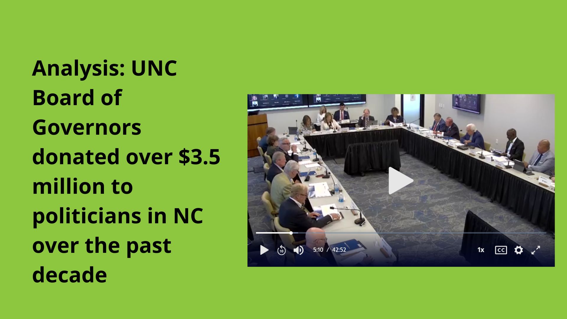 Analysis: UNC Board of Governors donated over $3.5 million to ...